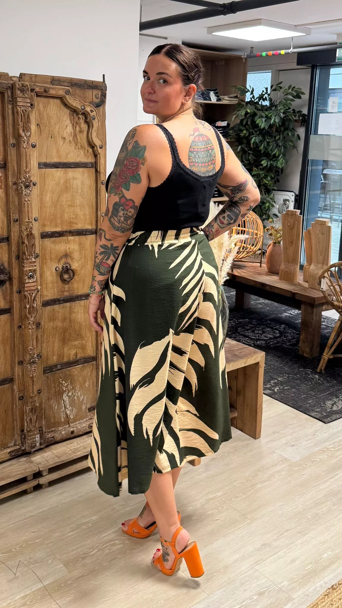 JUPE CULOTTE THALIA – GRANDE TAILLE 42–50 | Caramel Beurre Salé Concept ...
