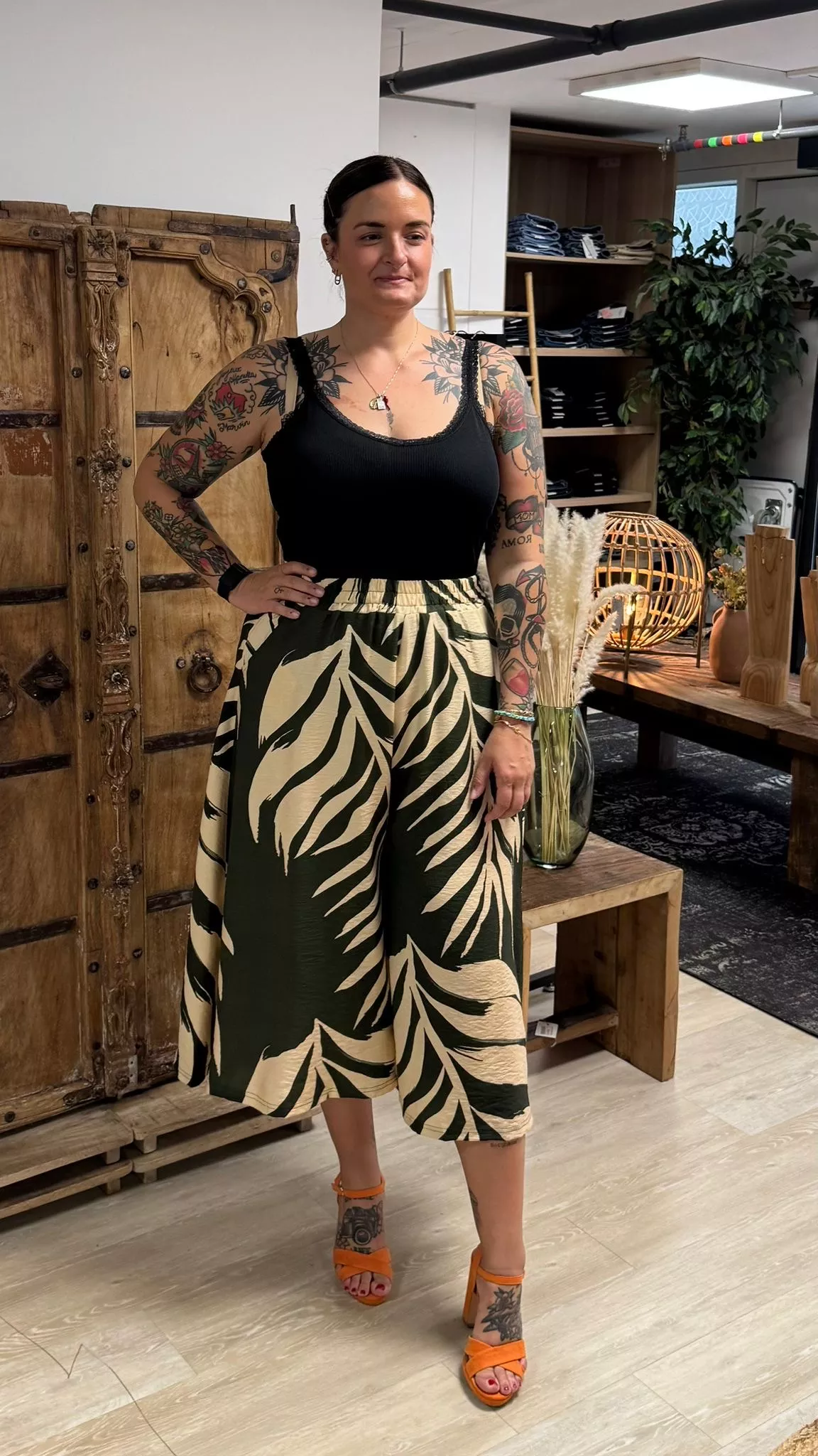 JUPE CULOTTE THALIA – GRANDE TAILLE 42–50 | Caramel Beurre Salé Concept ...